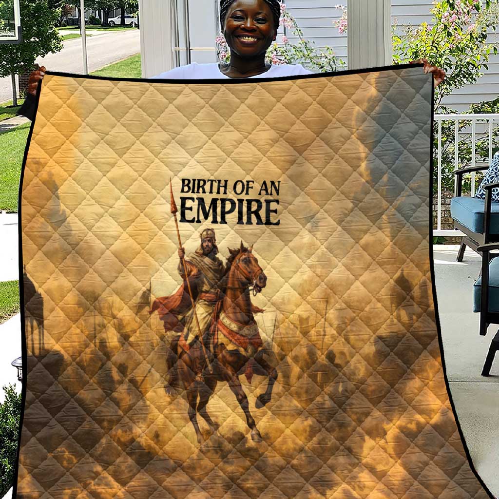 Sundiata Keita Quilt with Kirina 1235 Battle Map, Horseback Warrior and ...