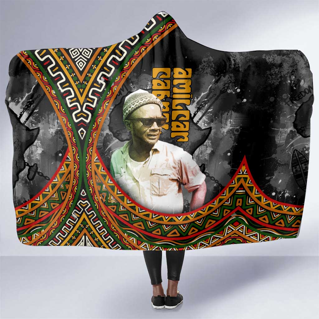 Amilcar Cabral Hooded Blanket African Map with Chains Freedom Theme ...
