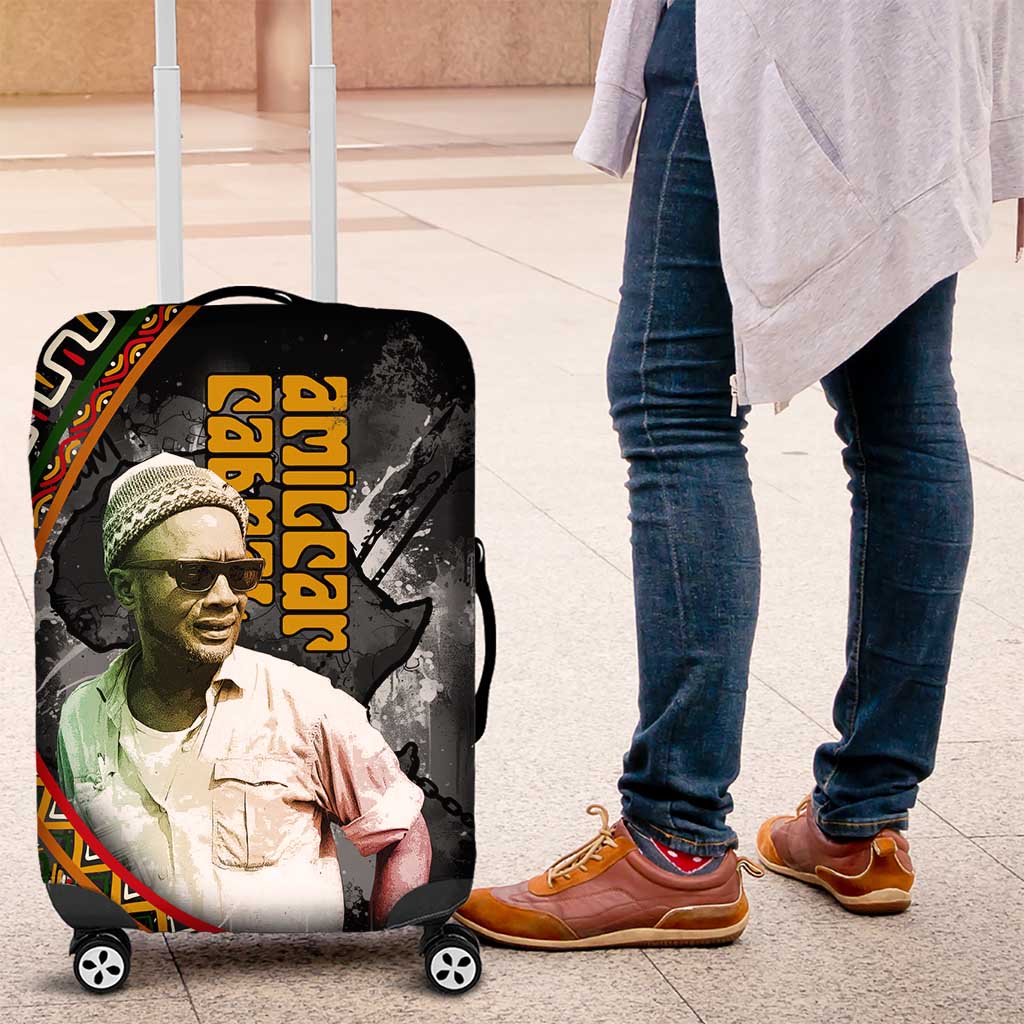 Amilcar Cabral Luggage Cover African Map with Chains Freedom Theme ...