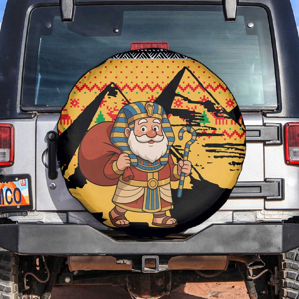 Egypt Christmas Spare Tire Cover Pharaoh Santa Pyramids Eye of Horus ...