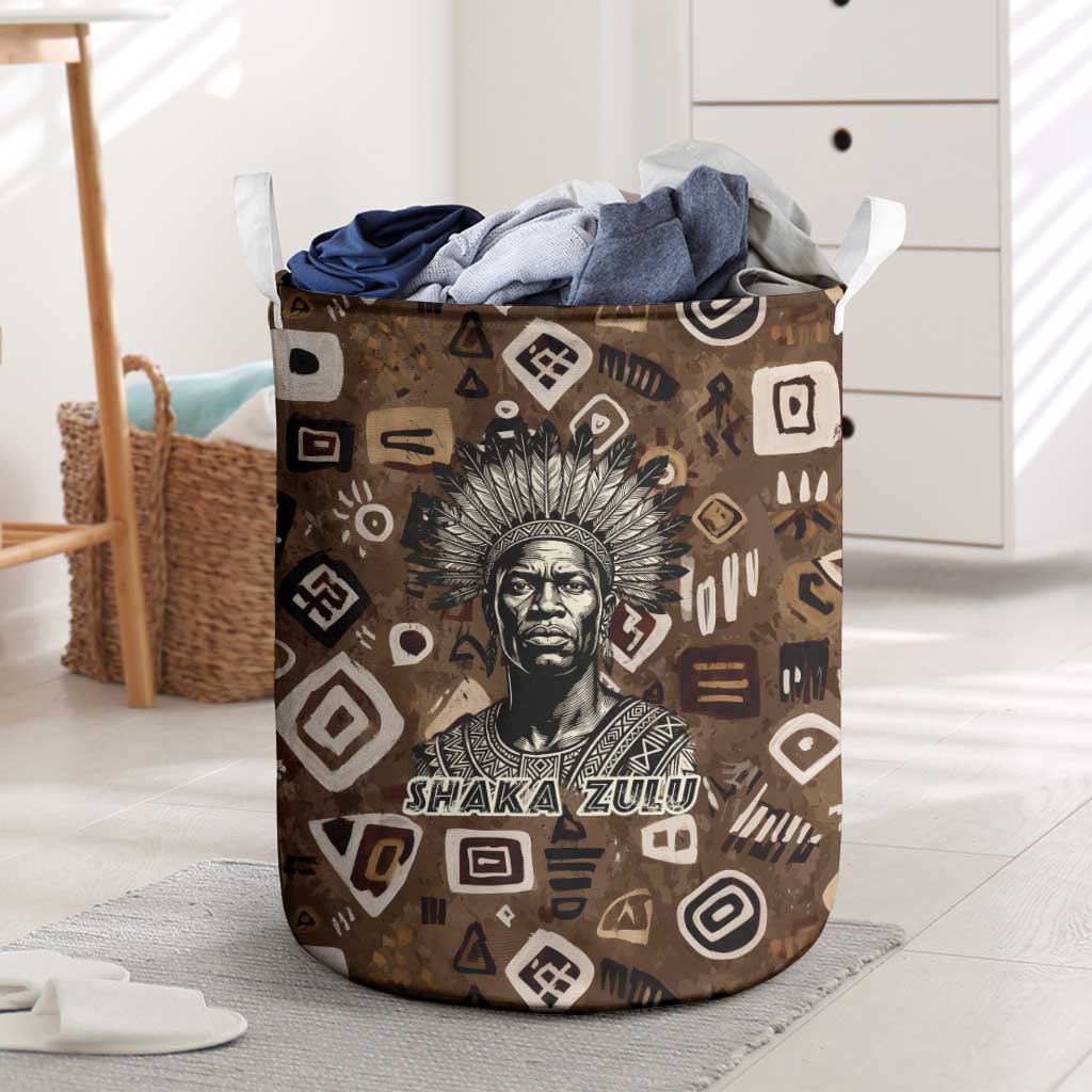 Shaka Zulu Laundry Basket Monochrome Portrait Zulu Kingdom Heritage ...