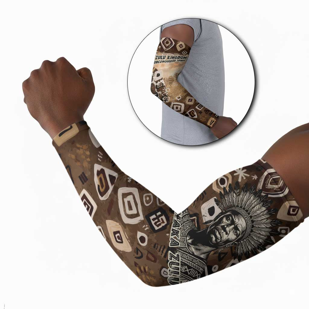 Shaka Zulu Arm Sleeves Monochrome Portrait Zulu Kingdom Heritage ...