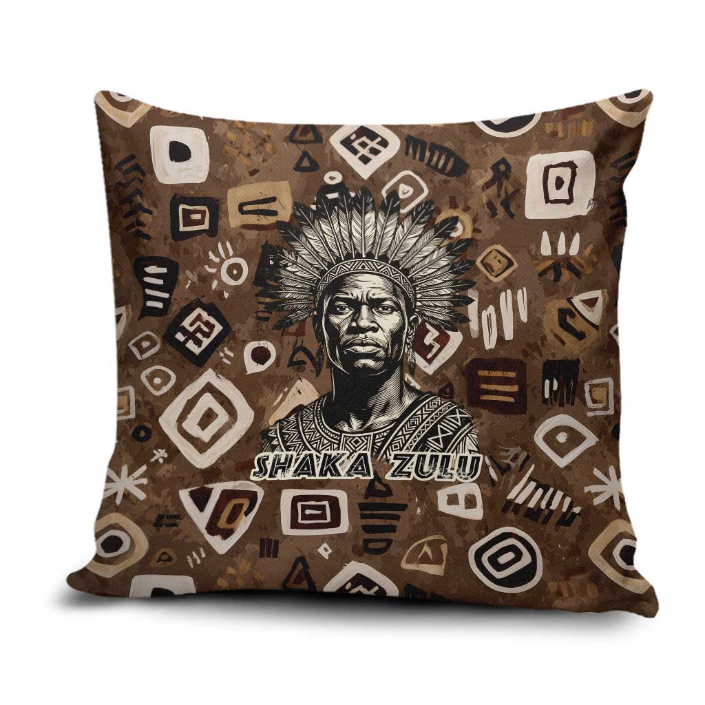 Shaka Zulu Pillow Cover Monochrome Portrait Zulu Kingdom Heritage ...