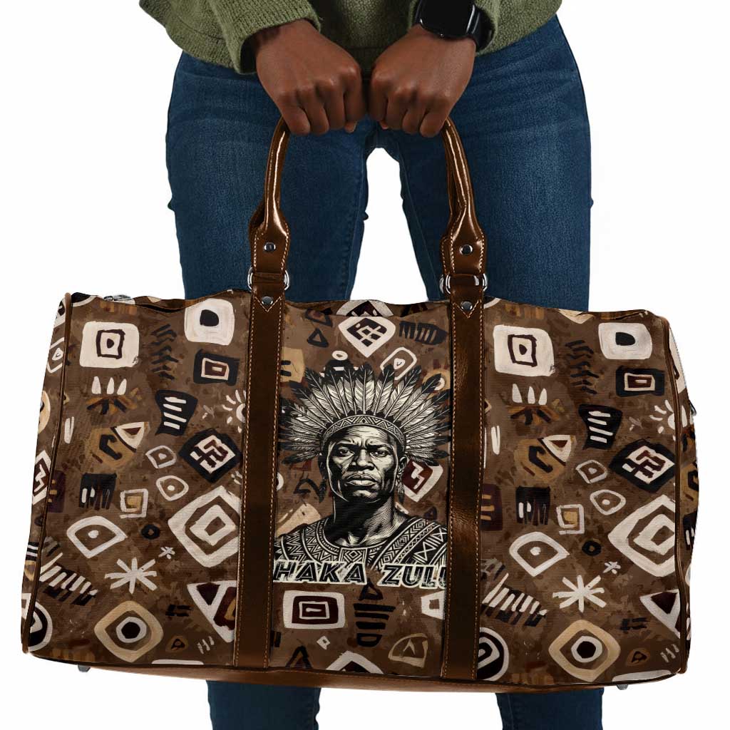 Shaka Zulu Travel Bag Monochrome Portrait Zulu Kingdom Heritage ...