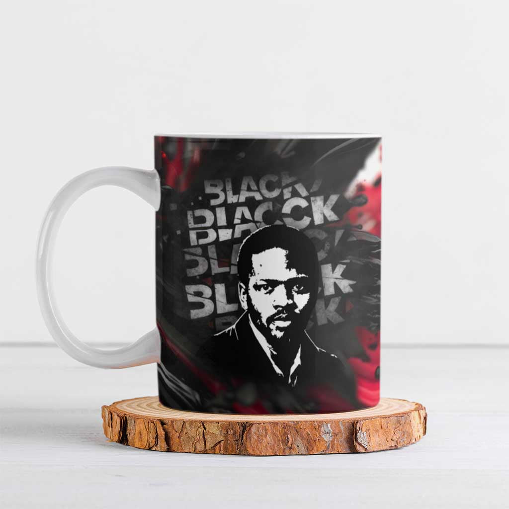 Steve Biko Ceramic Mug with Black Consciousness Portrait, Power Fist ...