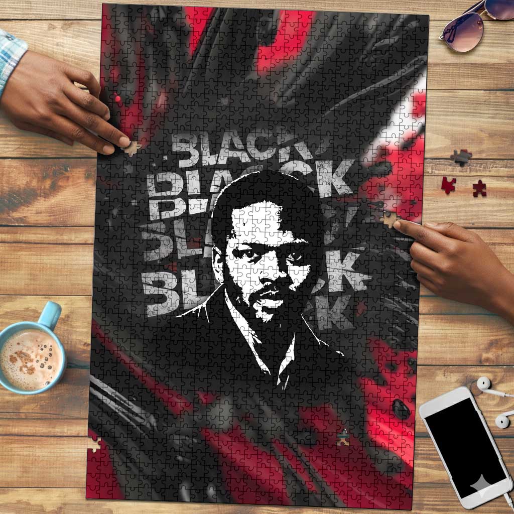 Steve Biko Puzzle with Black Consciousness Portrait, Power Fist Symbol ...