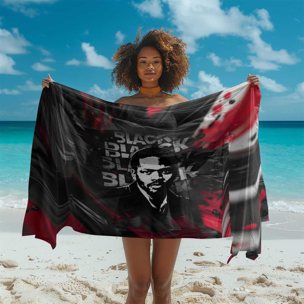 Steve Biko Sarong with Black Consciousness Portrait, Power Fist Symbol ...