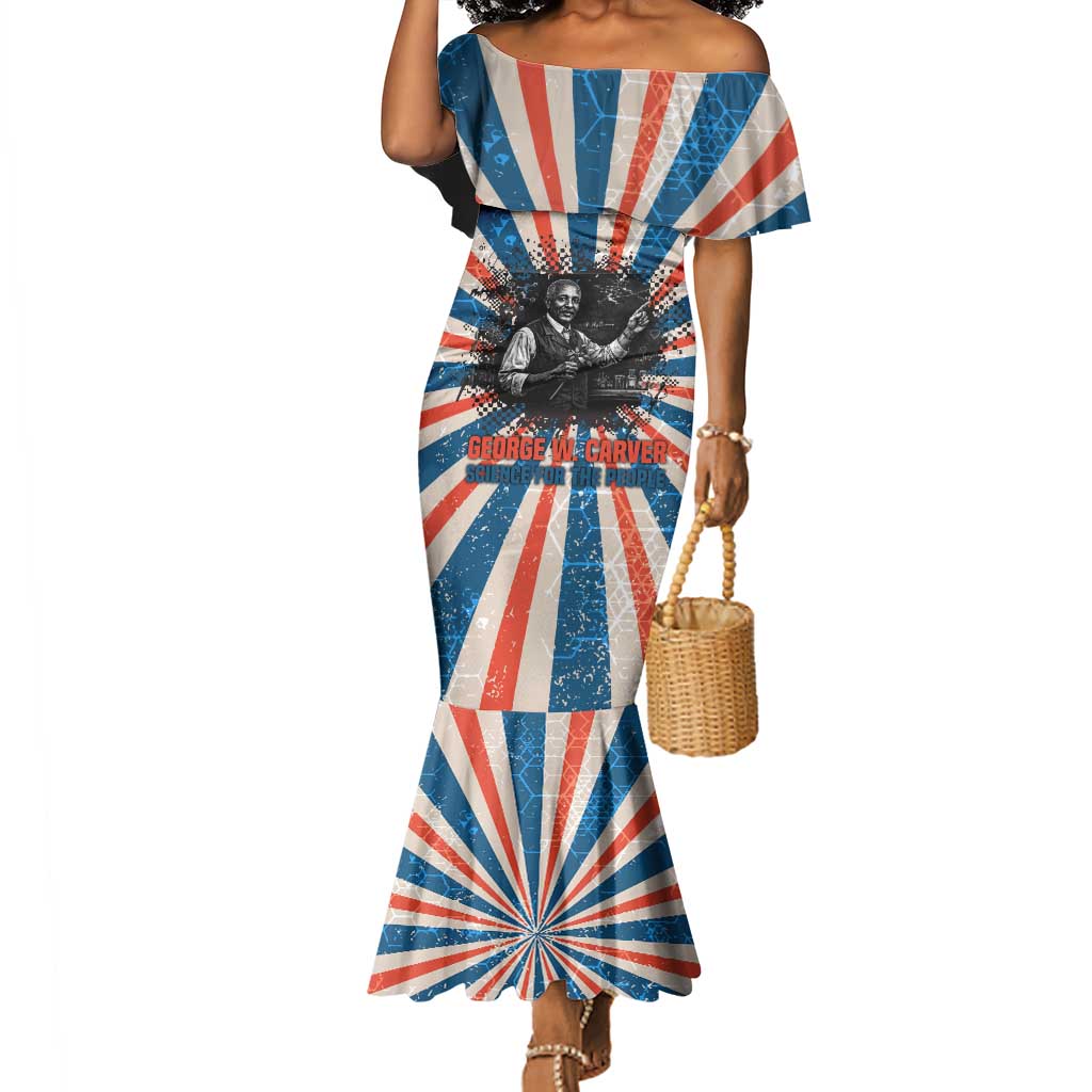 George Washington Carver Mermaid Dress with Science Teaching Scene ...