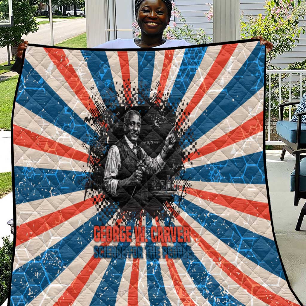 George Washington Carver Quilt with Science Teaching Scene, Education ...