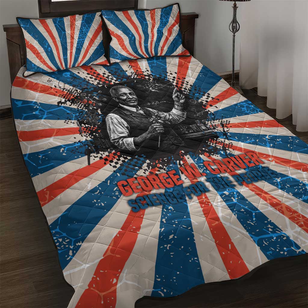 George Washington Carver Quilt Bed Set with Science Teaching Scene ...