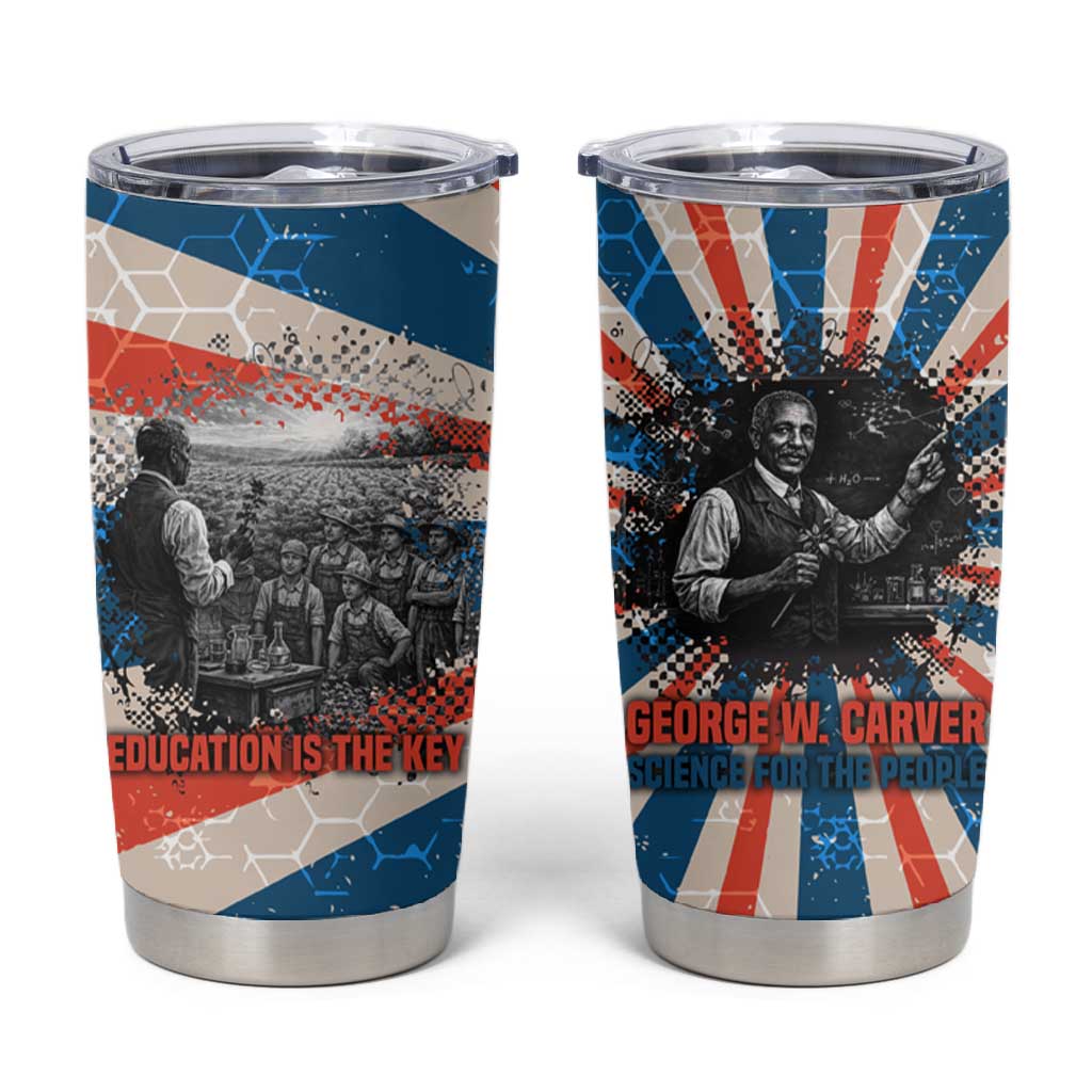 George Washington Carver Tumbler Cup with Science Teaching Scene ...