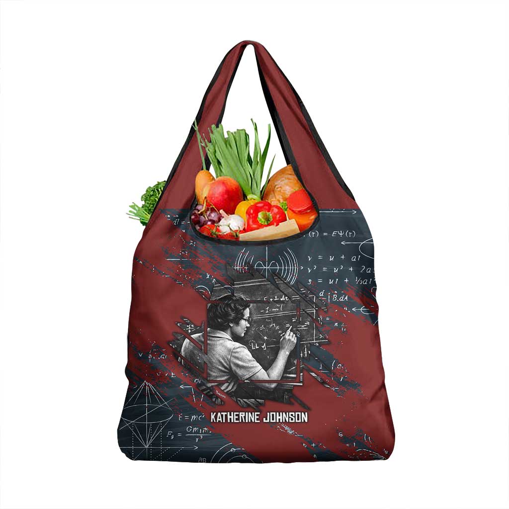 Katherine Johnson Grocery Bag with Chalkboard Math Scene, Verify the ...