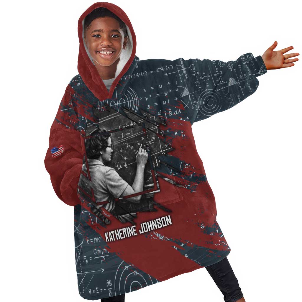 Katherine Johnson Kid Wearable Blanket Hoodie with Chalkboard Math ...