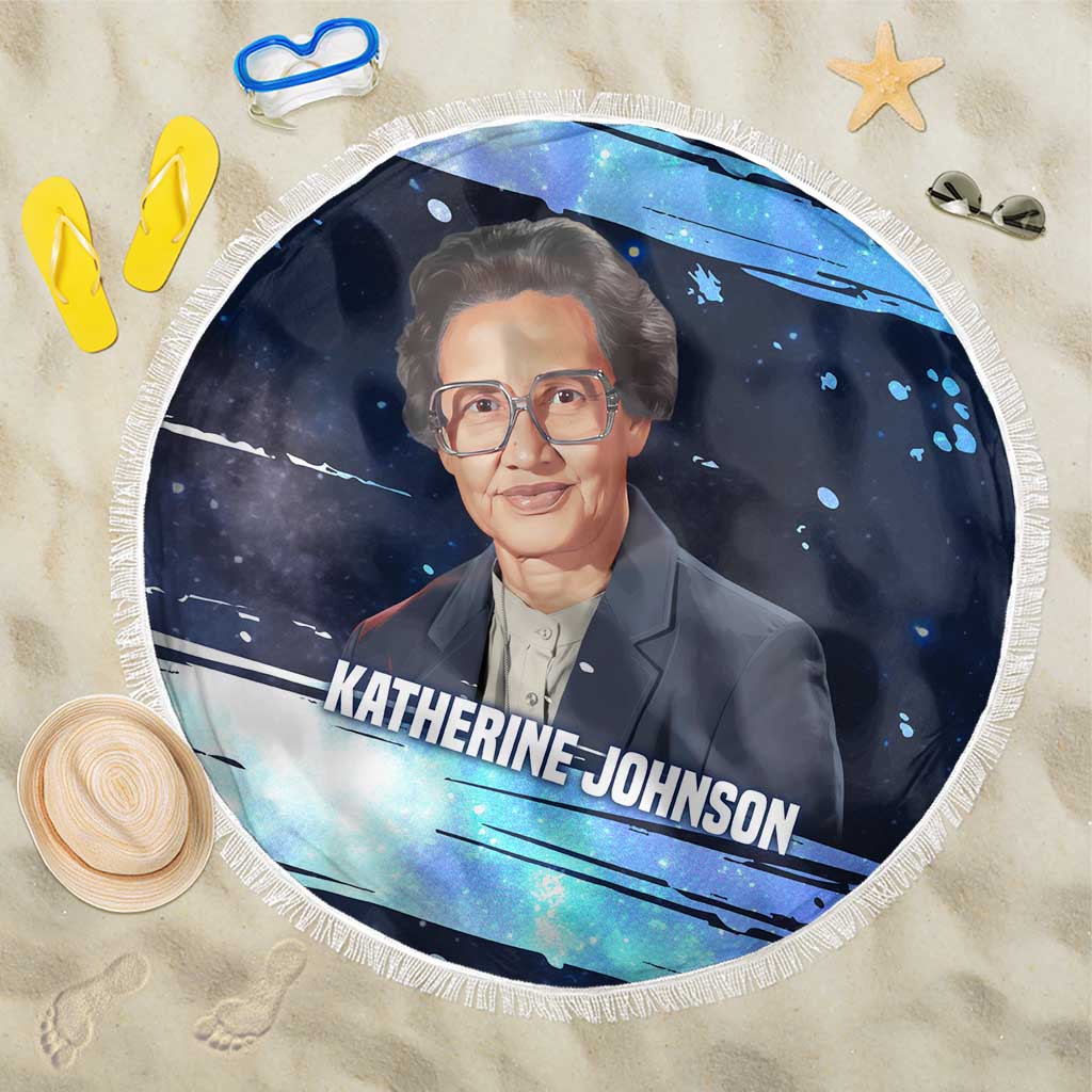 Katherine Johnson Beach Blanket with Galaxy Background, Hidden No More ...