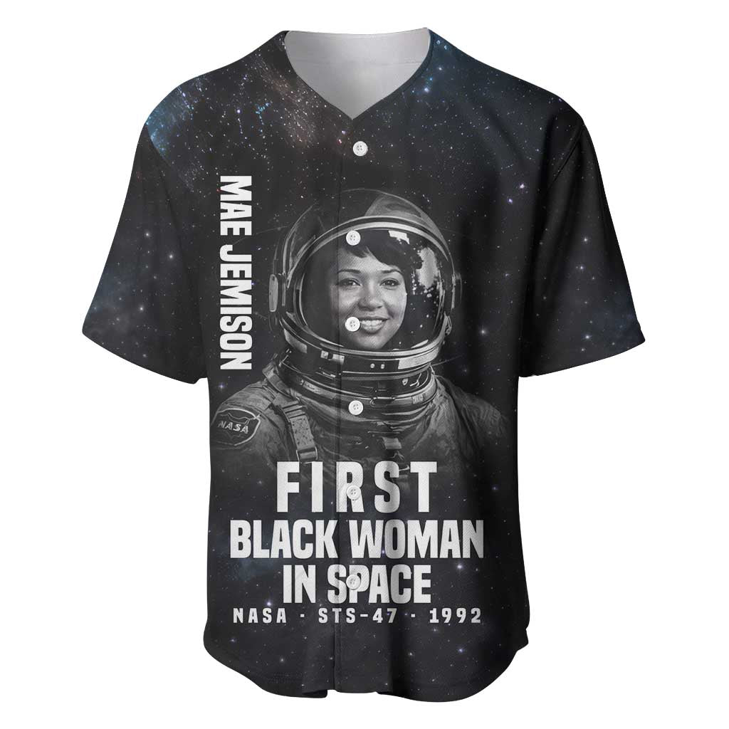 Mae Jemison Baseball Jersey with NASA Spacesuit Portrait, First Black ...