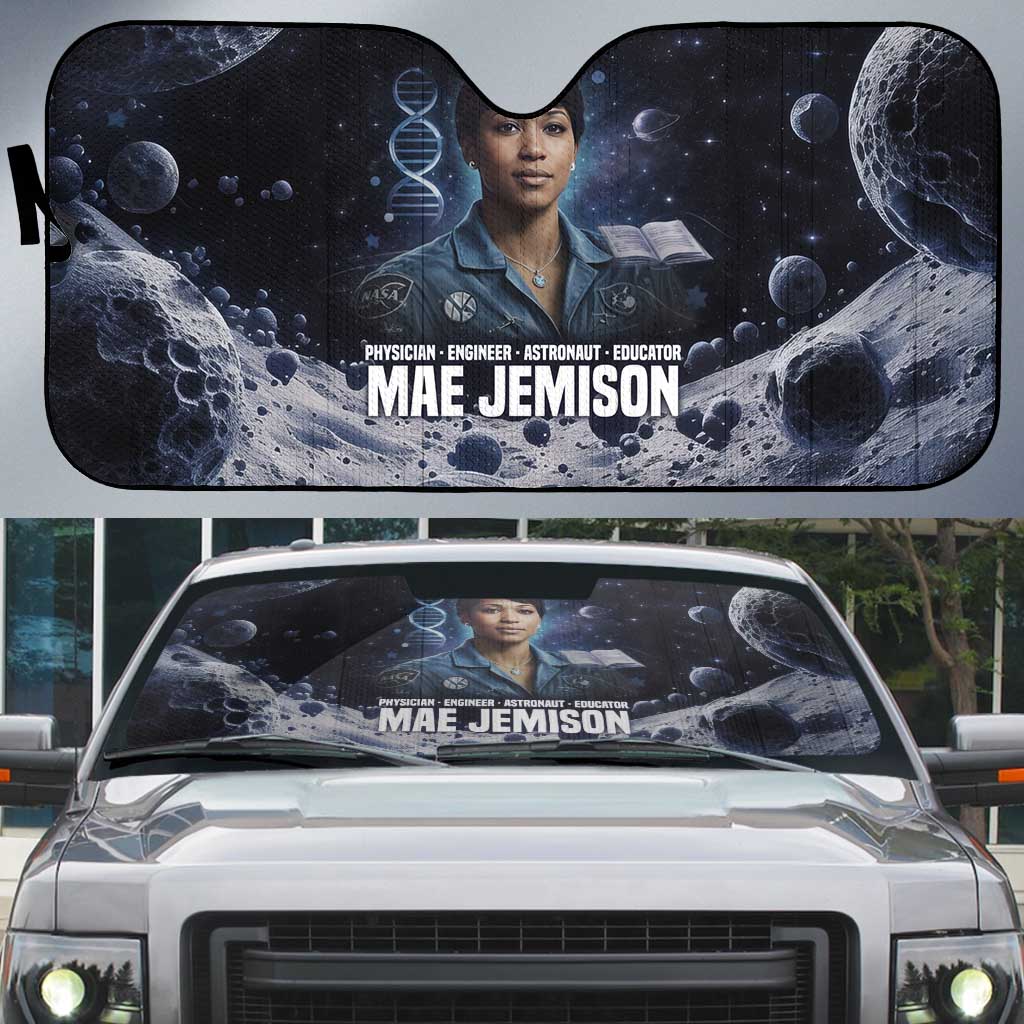 Mae Jemison Auto Sun Shade with Space Portrait Design, Science Has No ...
