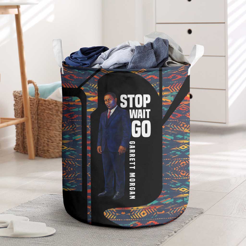 Garrett Morgan Laundry Basket with Full Body Portrait, Stop Wait Go ...
