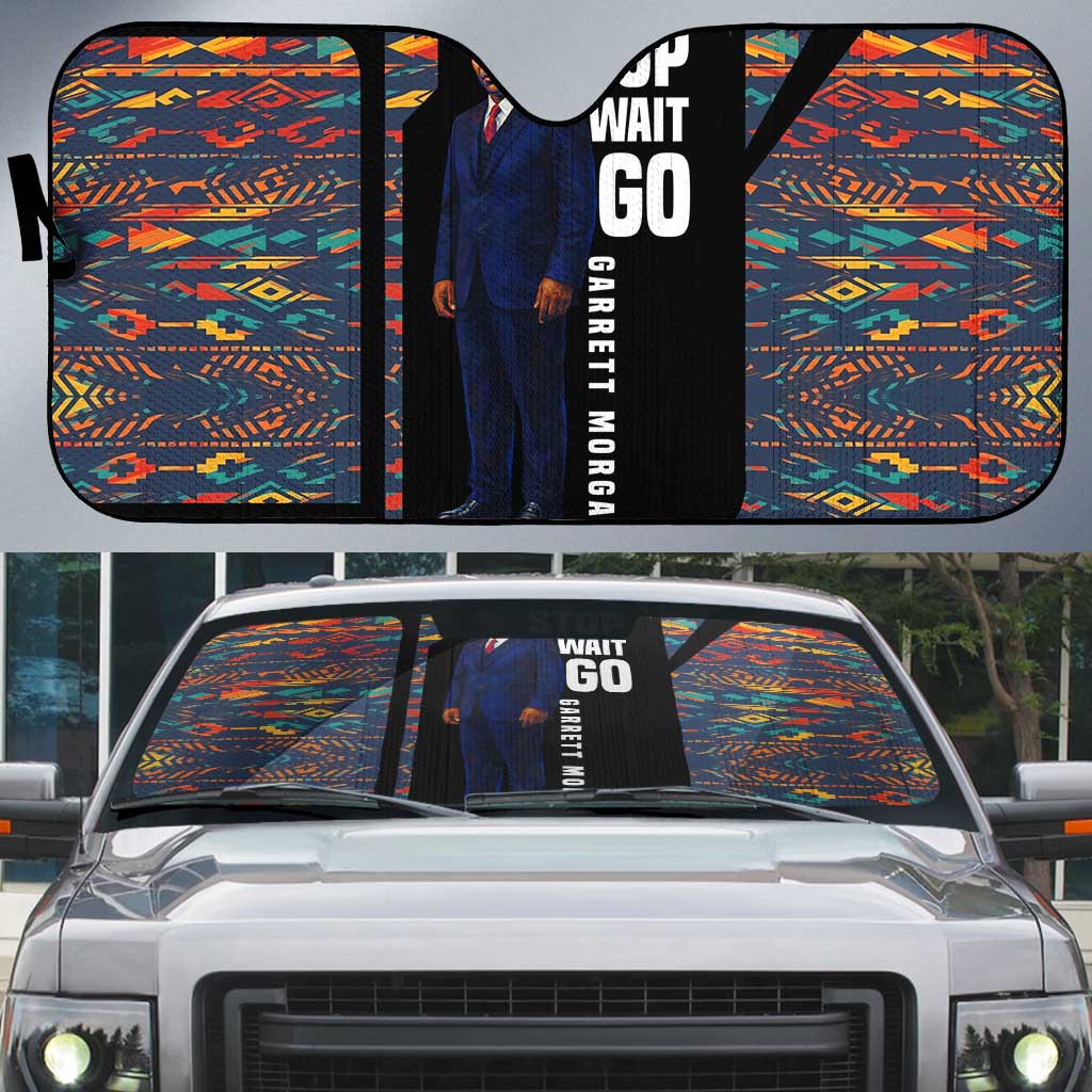 Garrett Morgan Auto Sun Shade with Full Body Portrait, Stop Wait Go ...