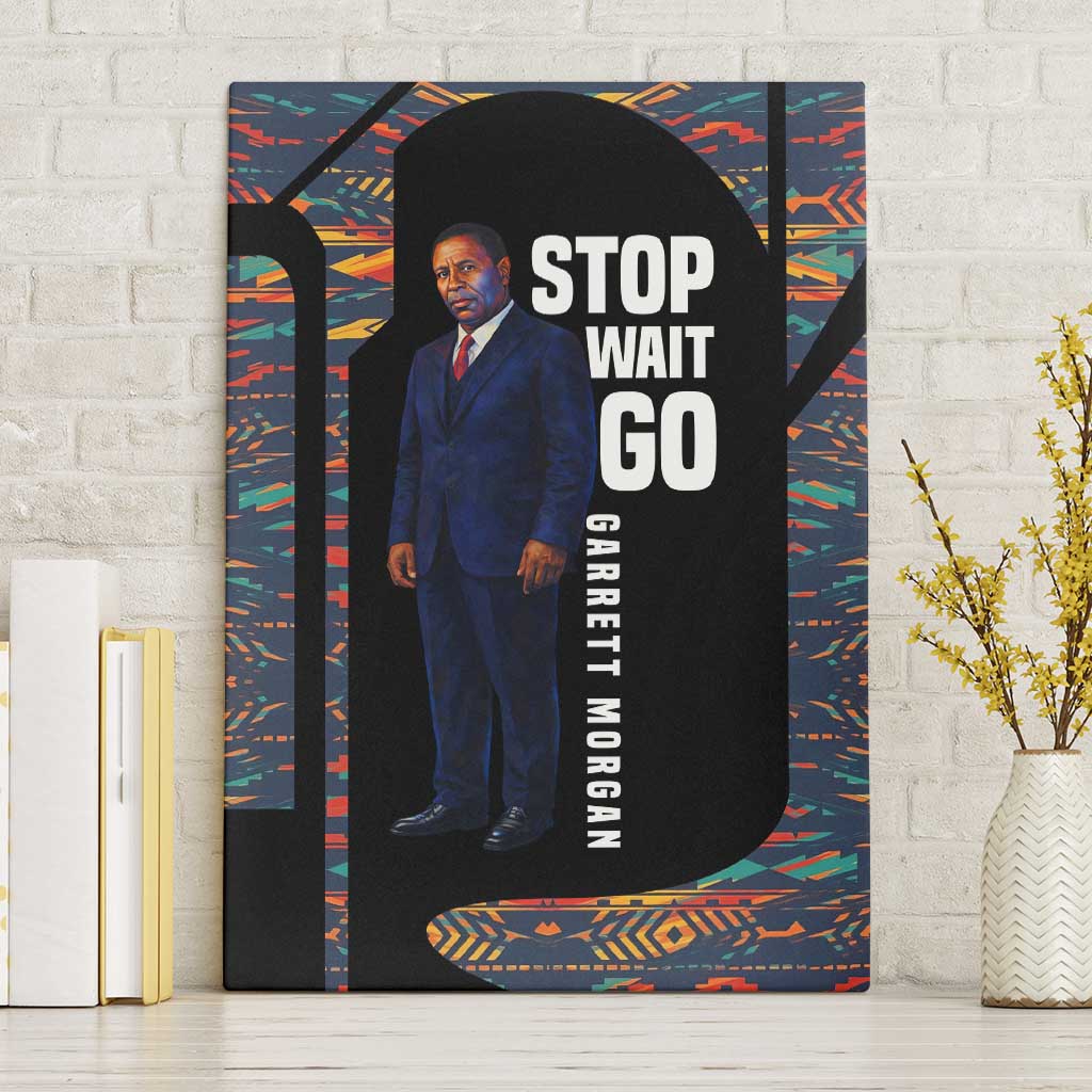 Garrett Morgan Canvas Wall Art with Full Body Portrait, Stop Wait Go ...