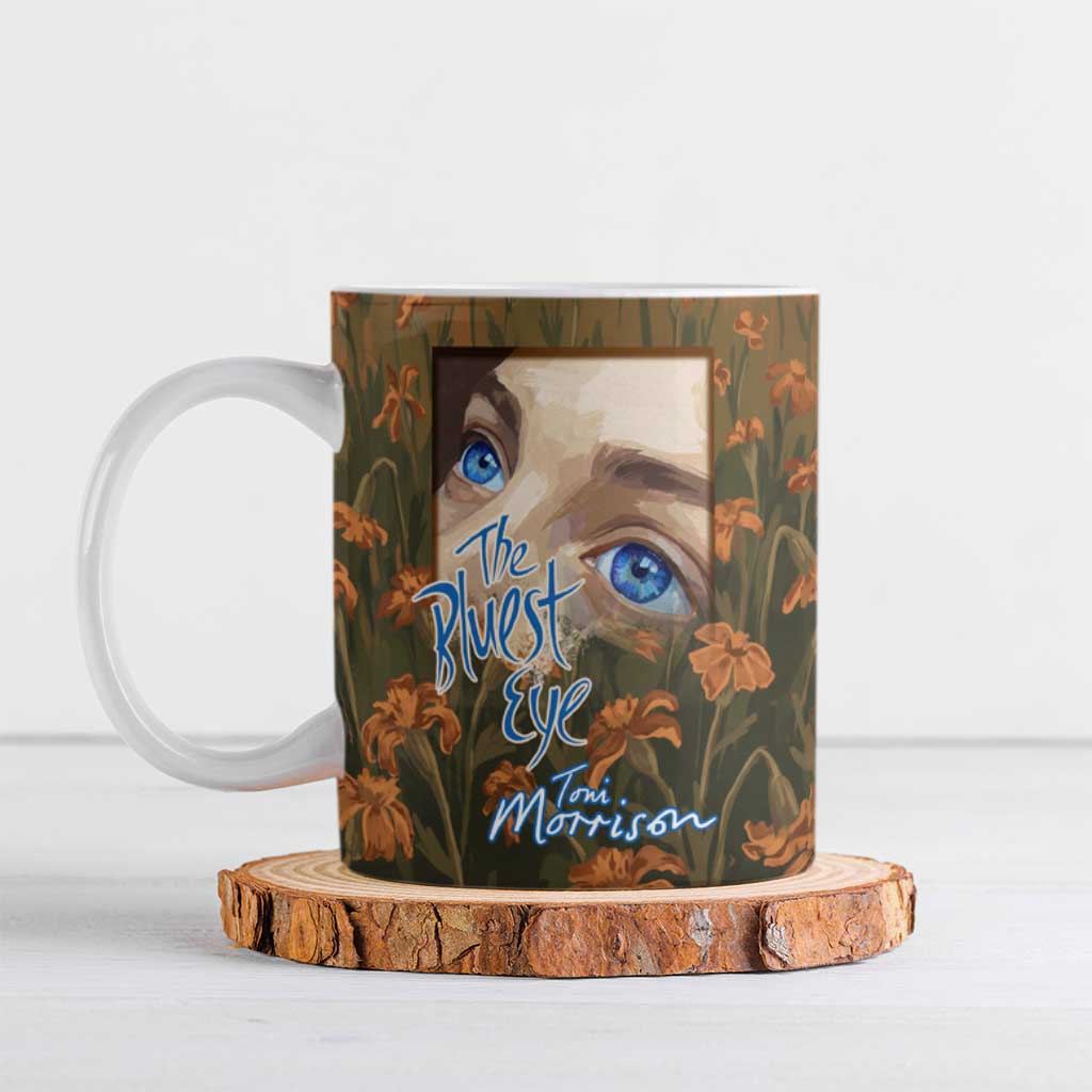 Toni Morrison Ceramic Mug Floral Themed Design Featuring The Bluest Eye ...