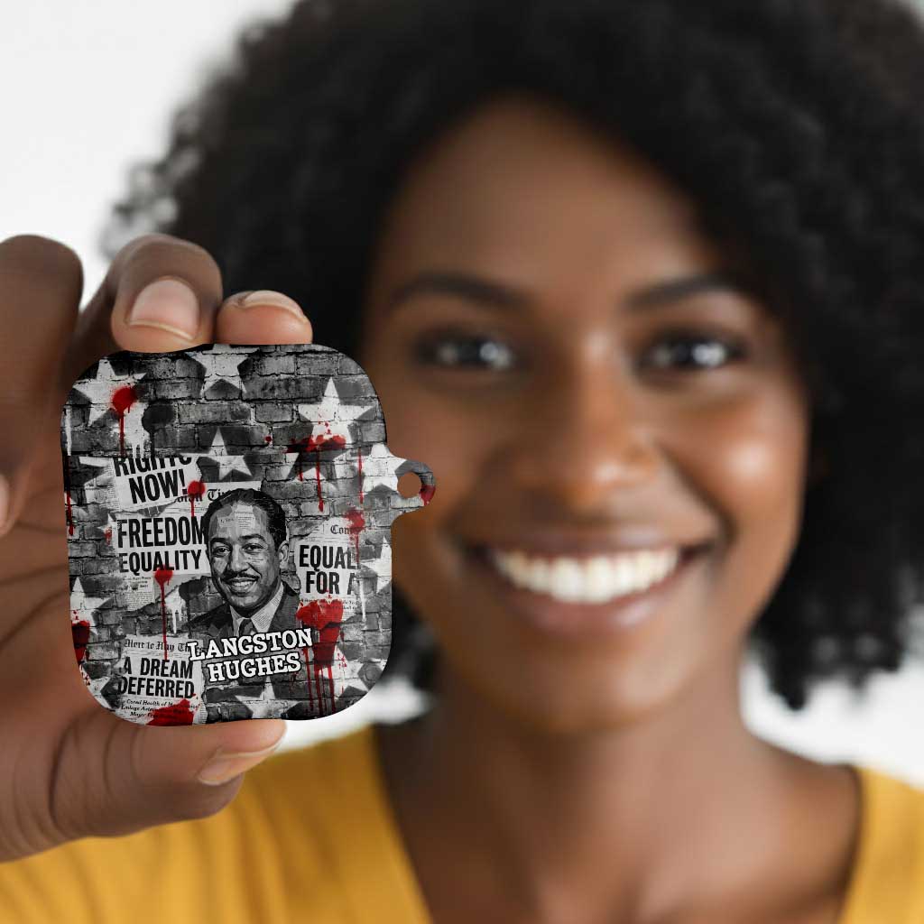 Langston Hughes AirPods Case Urban Brick Wall Design with Protest Art ...