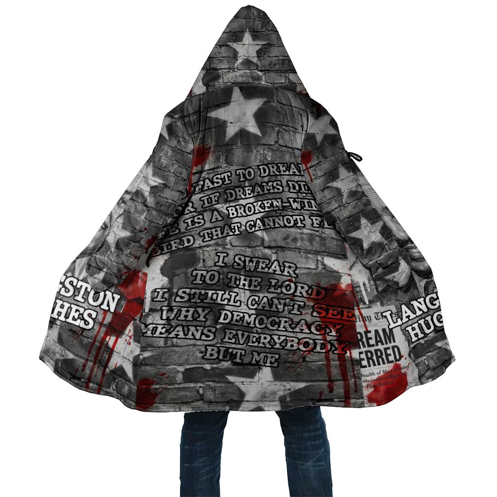 Langston Hughes Cloak Urban Brick Wall Design with Protest Art and ...