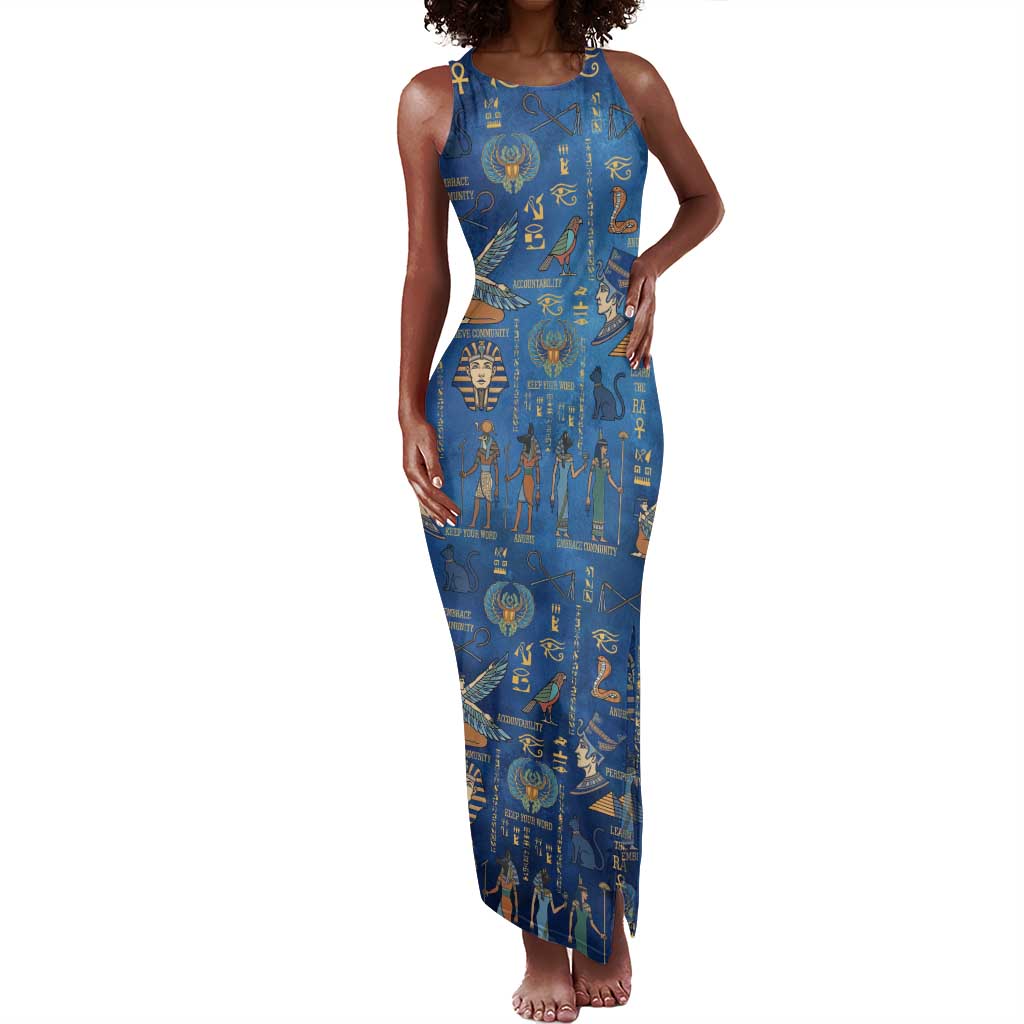Ancient Egyptian Culture Tank Maxi Dress Pharaohs Anubis Kemet and ...