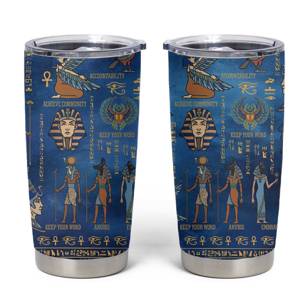 Ancient Egyptian Culture Tumbler Cup Pharaohs Anubis Kemet and Symbolic ...