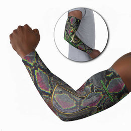 Geb Ancient Egyptian Arm Sleeves with Serpent Throne and Snake Skin ...