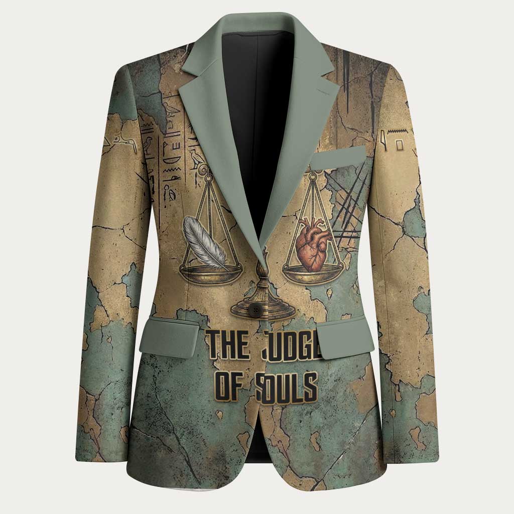 Anubis Blazer Ancient Egyptian Aged Papyrus, Scales of Justice, and ...