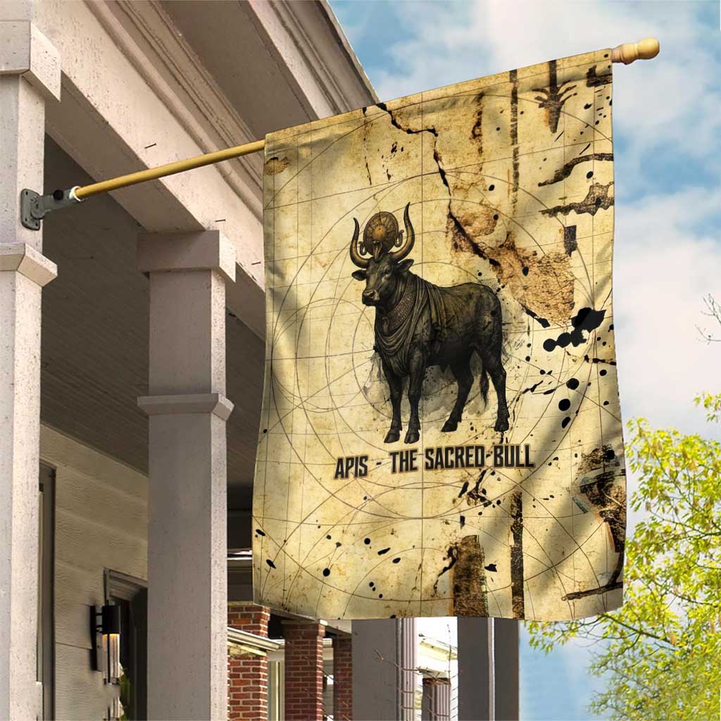 Apis Garden Flag Ancient Egyptian Papyrus Map, Egyptian Crown Bull ...