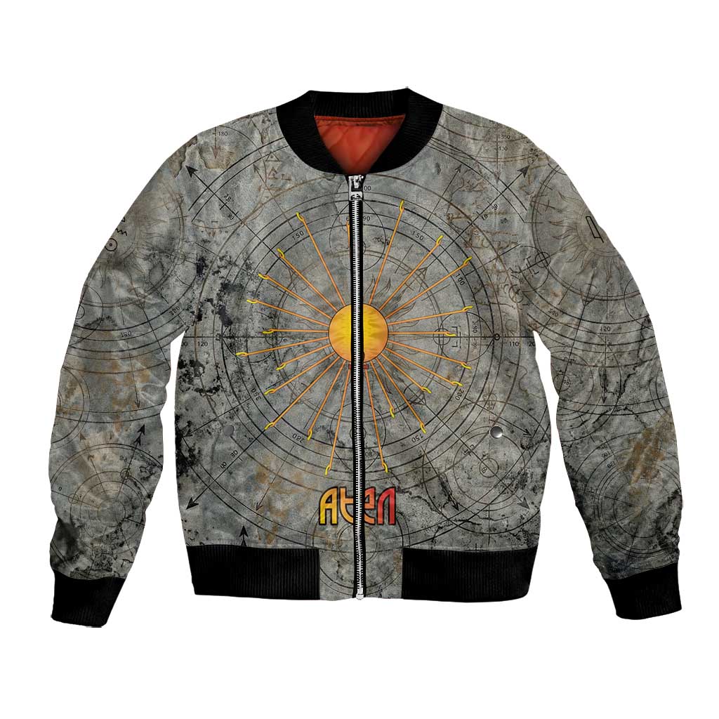 Aten Ancient Egyptian Bomber Jacket with Gray Astronomical Chart ...