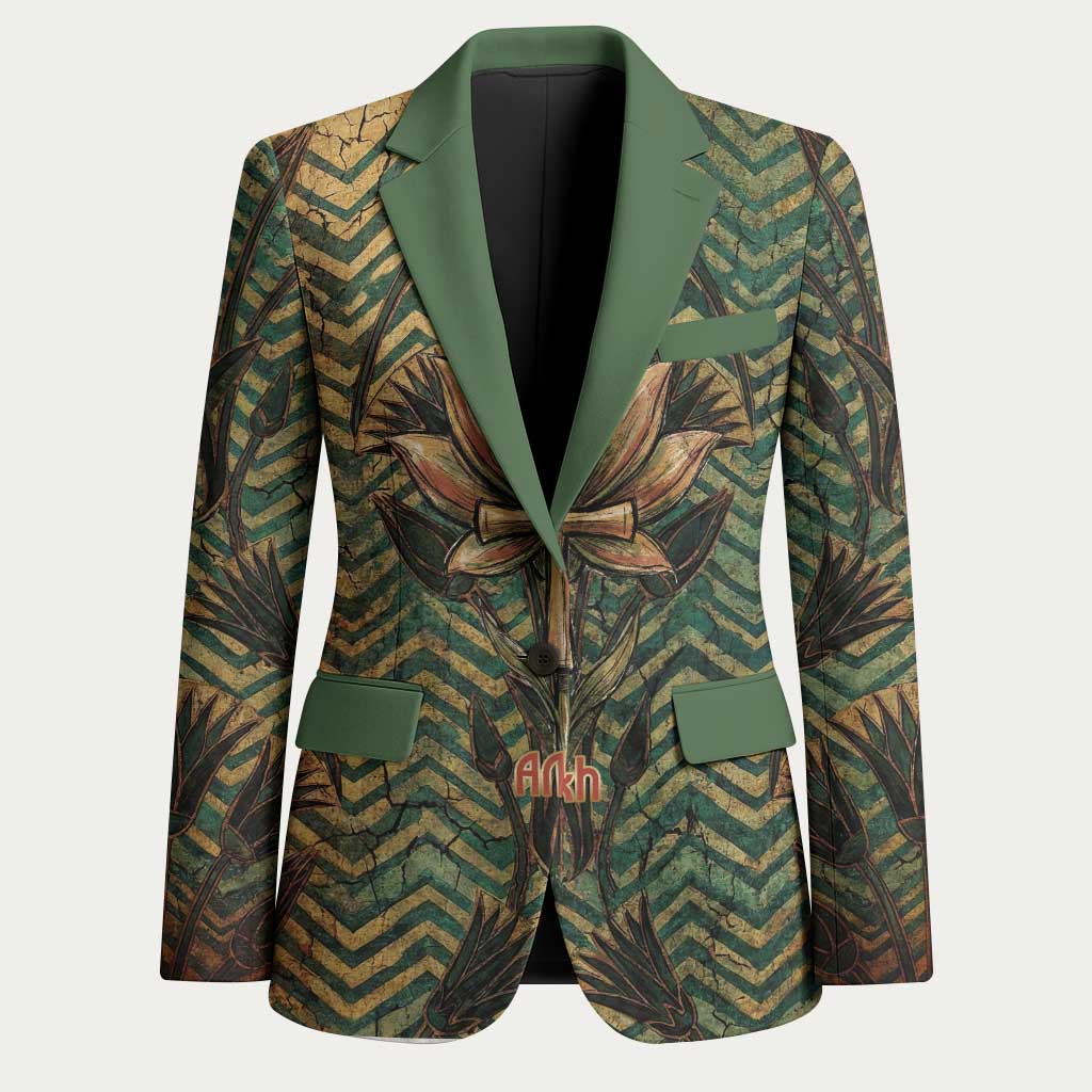 Khepri Blazer Ancient Egyptian Chevron, Scarab Ankh and Winged Khepri ...