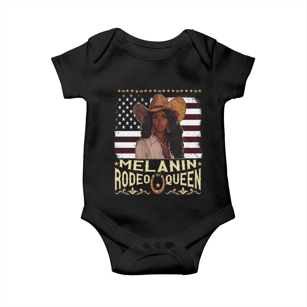 Black Cowgirl Baby Onesie Melanin Rodeo Queen by AfricanPride