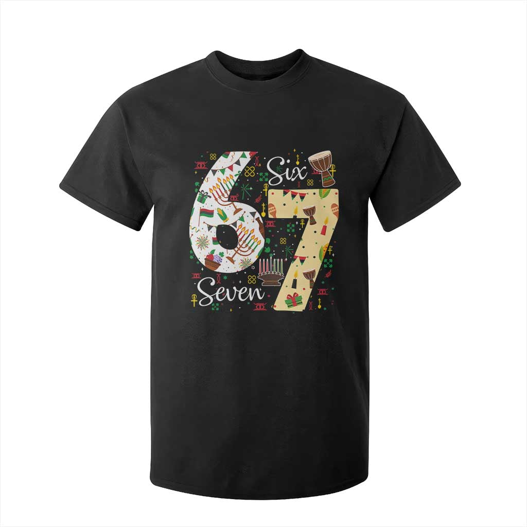 Funny 67 Kwanzaa T Shirt For Kid Six Seven Meme Kinara Candles African ...